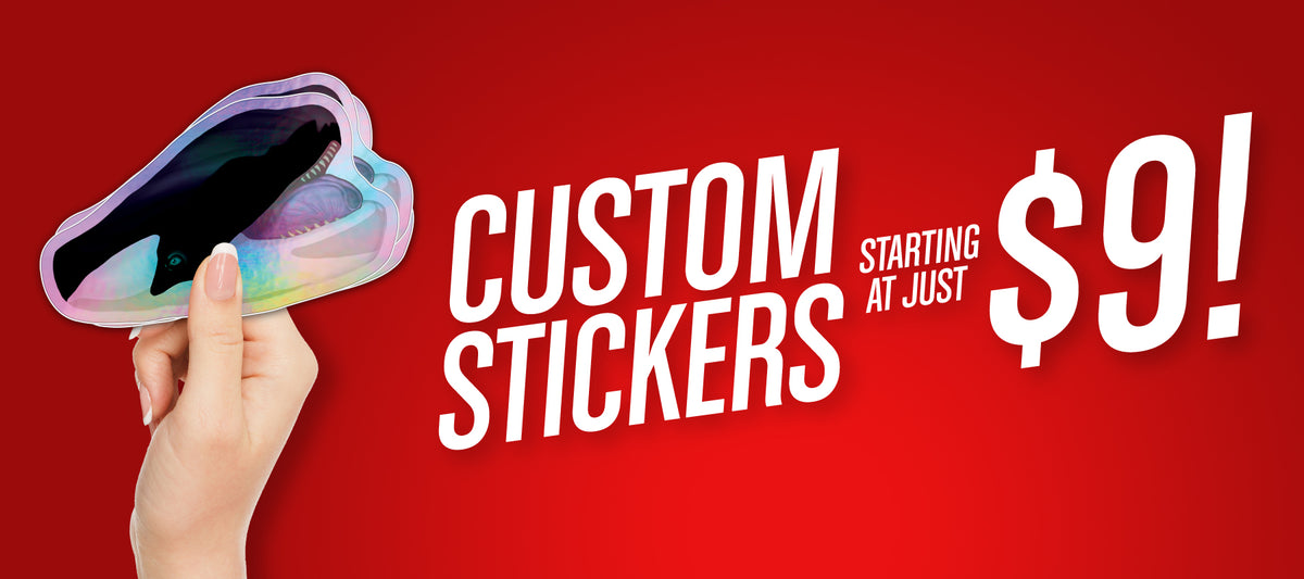 Weatherproof Stickers & Decals Made From Your Artwork - Slapco
