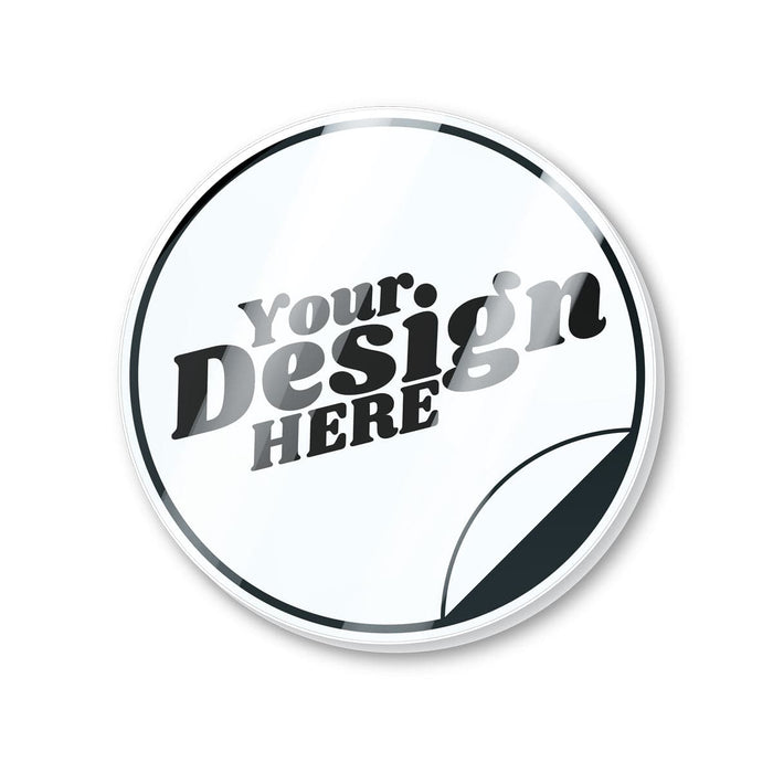 Custom Round Stickers from Your Design - Waterproof - Low Minimum Qty