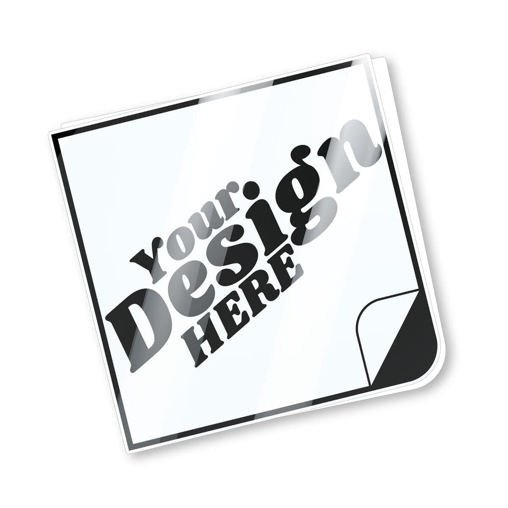 Custom Square Stickers from Your Design - Waterproof - Low Minimum Qty